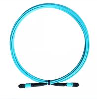 China 12 Cores 3.0mm MPO Male OM3 Patch Cord UPC MM Low / Standard Loss for sale