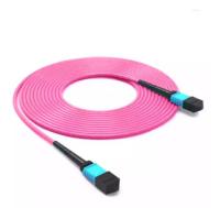 China High quality 8 12 24 Core Om3 Om4 Fiber Optic MTP MPO Patch Cord Cable for sale