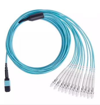 China Factory Supplying Fiber Optic 12 Core Pigtail SC,FC,LC,ST connector MPO to SC for sale