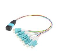 China OEM MPO/MTP Multi-Core Cable 8 cores MTP to LC Duplex Patchcord Trunk Cable for sale