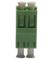 China Green color Plastic APC / UPC SM / MM LC Fiber Optic Connector Adapters for sale