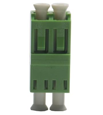 China Green color Plastic APC / UPC SM / MM LC Fiber Optic Connector Adapters for sale