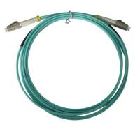 China LC OM3 duplex aqua color 2.0mm fiber optic patch cords with Low insertin loss for sale