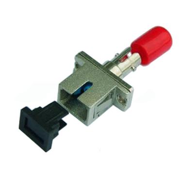 China SC / PC - ST / PC Hybrid Fiber Optic Adapter Zinc Alloy Material for sale