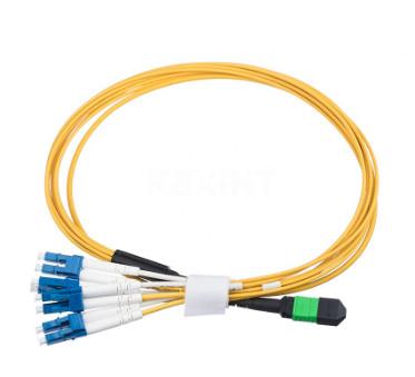 China MPO MTP To LC Breakout Cable Duplex Optic FTTH 8 Core for sale