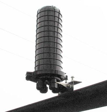 China Black Water Proof Fiber Optic Splice Closure Dome Type Fiber Splice Enclosure for sale