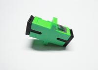 China PBT Material Green SC APC singlemode Duplex Fiber Optic Adapter for sale