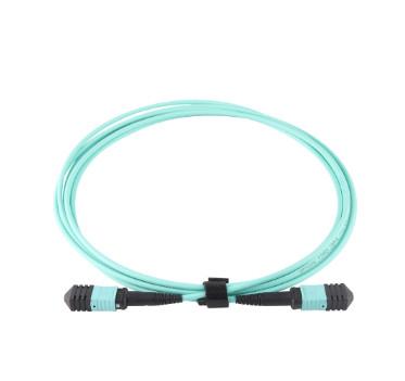 China Singlemode MTP/MPO Fiber Patch Cable 12 Fiber Optic Patch Cord for sale