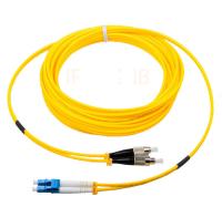 China FC to LC singlemode duplex optical fiber jumper 0.2dB insertion loss corning fiber for sale