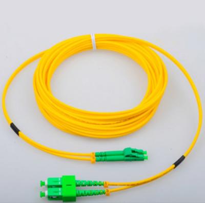 China Duplex Insertion Loss <=0.2dB LC/APC-SC/APC Fiber Optic Patch Cord 2.0mm corning SX/DX optional for sale