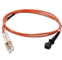 China Customized MTRJ-LC Duplex Hybrid Fiber Optic Patch Cord MM 50/125um for sale
