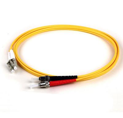 China ST/UPC To LC/UPC SM Duplex Fiber Optic Jumper 2.0mm 3Mtrs PVC Out Jacket for sale