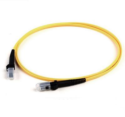 China yellow cable MTRJ Singlemode OFNR Corning Fiber Optic Patch Cord Insertion Loss <=0.2dB for sale