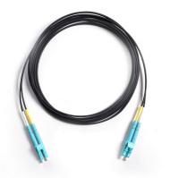 China Drop Cable Corning Optical Fiber Patch Cord LC/UPC To LC/UPC OM3 50/125 Duplex 3Mtrs LSZH for sale