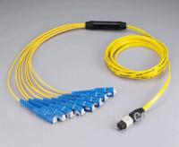 China Yellow Breakout Mpo - Sc Fiber Optic Patch Cord 8 Cores Telcordia Standard for sale