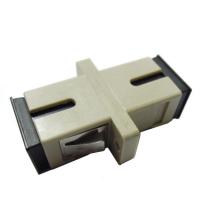 China ISO RoHS Plastic Simplex  SC/PC Multimode Fiber Optic Adapter beige color for sale