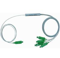 China 1*4 1*16 1*32  PLC Fiber Optic Splitter steel tube packaing with SC/APC connector for sale