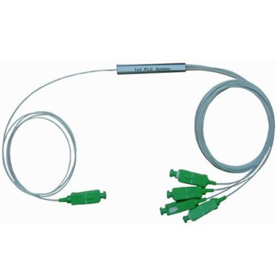 China 1*4 1*16 1*32  PLC Fiber Optic Splitter steel tube packaing with SC/APC connector for sale