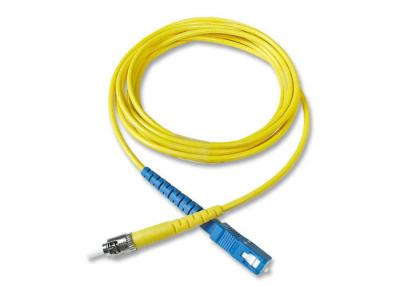 China ST-SC SM DX Fiber Optic Patch Cord Telecom Class , Polished A for sale