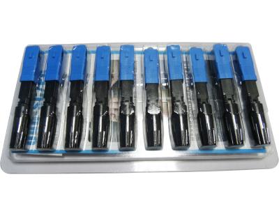 China Single Mode SC APC UPC Fiber Optic Fast Connector Adapter Field Assembly Connector for sale