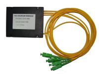 China 1×3 Fiber Optic Splitter(ABS case packing) SC/APC connector 3.0mm cable for sale