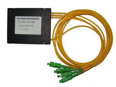 China 1×3 Fiber Optic Splitter(ABS case packing) SC/APC connector 3.0mm cable for sale