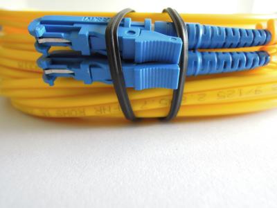 China Simplex, Duplex 3.0mm, 2.0mm, 0.9mm Custom Fiber Optic Patch Cord LC-E2000 Duplex for sale