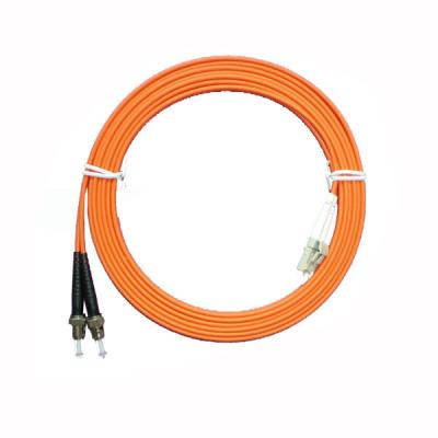 China Orange LSZH cable Fiber Optic Patch Cord LC-ST Multimode Duplex for sale