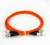 China FC To FC ( MM DX ) Fiber Optic Patch Cord PC , UPC And APC Polishing for sale