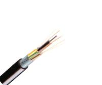 China Loose Tube Outdoor Fiber Optical Cable GYFTS Steel Tape Layer With Black Sheath for sale