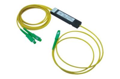 China Low insertion loss, low PDL and various coupling ratio 1 x 2 Fiber Optic Splitter for sale