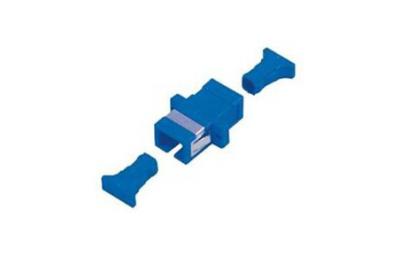 China Blue color plastic Ceramic or Bronze Sleeve Low insertion loss and high return loss FC Fiber Optic Adapter for sale