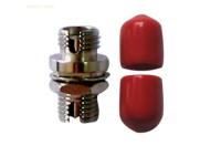 China Red color Ceramic or Bronze Sleeve FC Fiber Optic Adapter contains the interconnect sleeve for sale