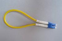 China Yellow LSZH cable LC Loopback single-mode Fiber Optic Patch Cord for sale