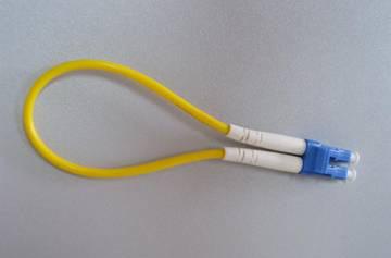 China Yellow LSZH cable LC Loopback single-mode Fiber Optic Patch Cord for sale