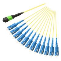 China UPC Simplex Single Mode SM Breakout MPO Patch Cord for sale