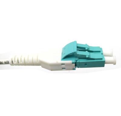 China LC DX Mutilmode OM4 OM3 Breakout Patch Cord for sale