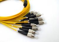China Simplex 12 Core FC UPC Breakout Mpo Fiber Cable for sale
