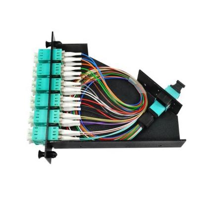 China 6 X LC Duplex SM OM3 50/125 MPO MTP Terminal Box for sale