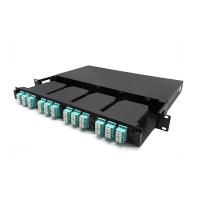 China 96 Core 1U Drawer Fiber Patch Panel MPO Cassette for sale