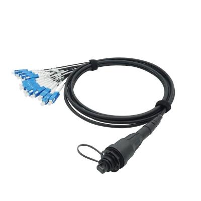 China Outdoor 12 Core SC UPC 0.9mm 3M IP68 Fiber Optic Patch Cords for sale