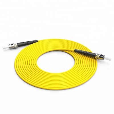 China G652D 0.3mm Single mode simplex ST ST Fiber Optic Patch Cords for sale