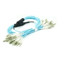 China OM3 Multimode Branch Multicore 0.5M LC Optical Fiber Jumper for sale