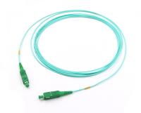 China FTTH OM3 Simplex Aqua 3m Sc Apc To Sc Apc Patch Cords for sale