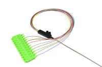 China 20M 12core SC Fiber Optic Pigtail for sale