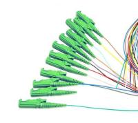 China 12 Core Color Om3 E2000 Apc Upc G655 Fiber Optic Pigtail for sale