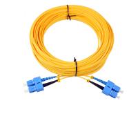 China 10m 20m 30m SM Duplex SC FTTH Optical Fiber Patch Cord for sale