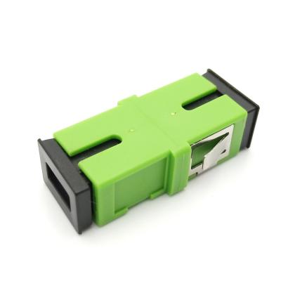 China IEC617544 Simplex Flangeless APC Fiber Optic Coupler for sale