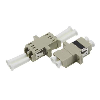 China Multimode Beige LC PC Duplex OM1 OM2 Fiber Optic Coupler for sale