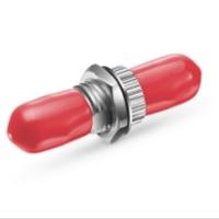 China Round Type ST Simplex Singlemode Fiber Optic Adapter for sale